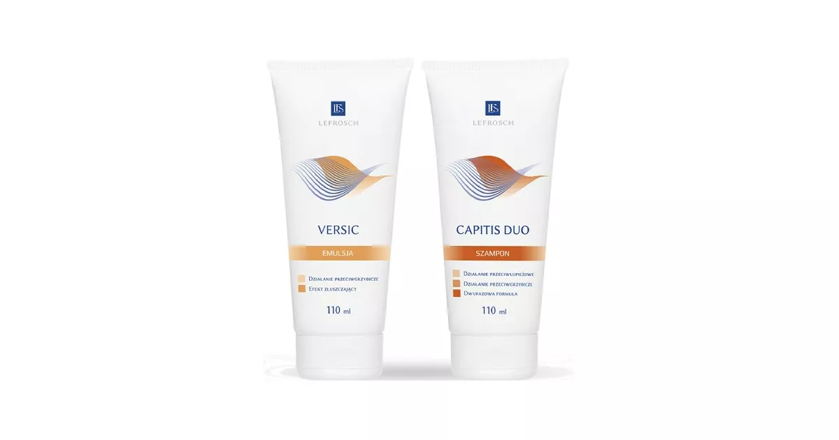 VERSIC SET - Versic, emulsja przeciwgrzybicza, 110 ml + Capitis Duo ...