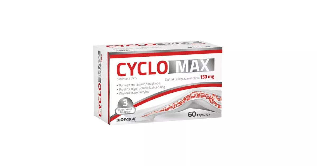 CycloMAX, 60 kapsułek – opinie, skład i cena ️| Apteka Nowa Farmacja