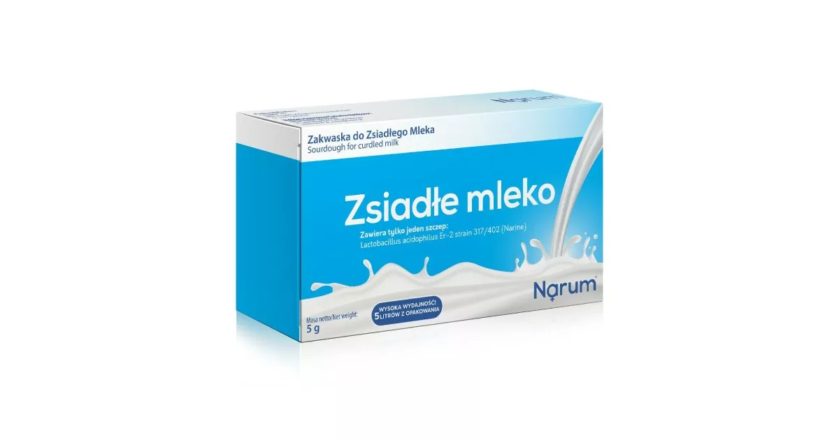 Zsiadłe mleko - zakwaska do zsiadłego mleka, saszetki, 5 sztuk – opinie ...