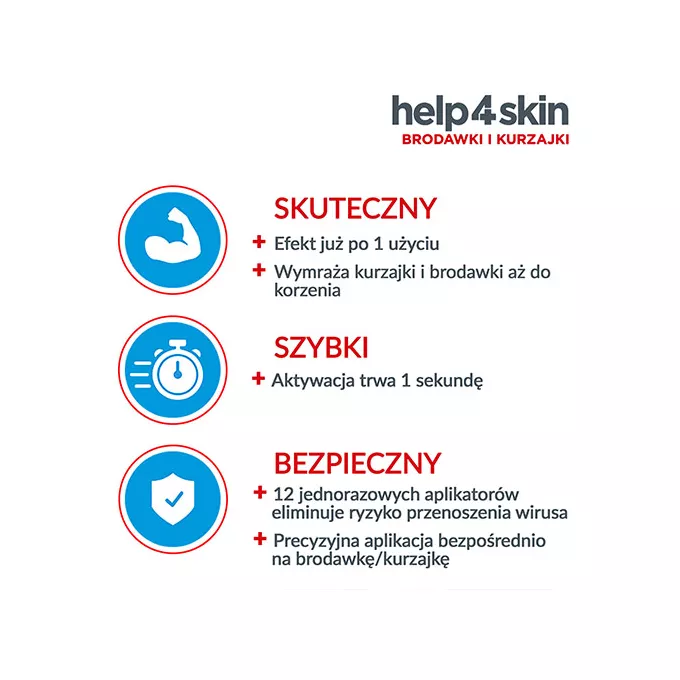 Help4skin - brodawki i kurzajki, aerozol, 50 ml + zestaw plastrów ...