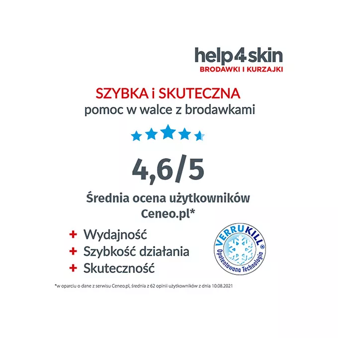 Help4skin - brodawki i kurzajki, aerozol, 50 ml + zestaw plastrów ...