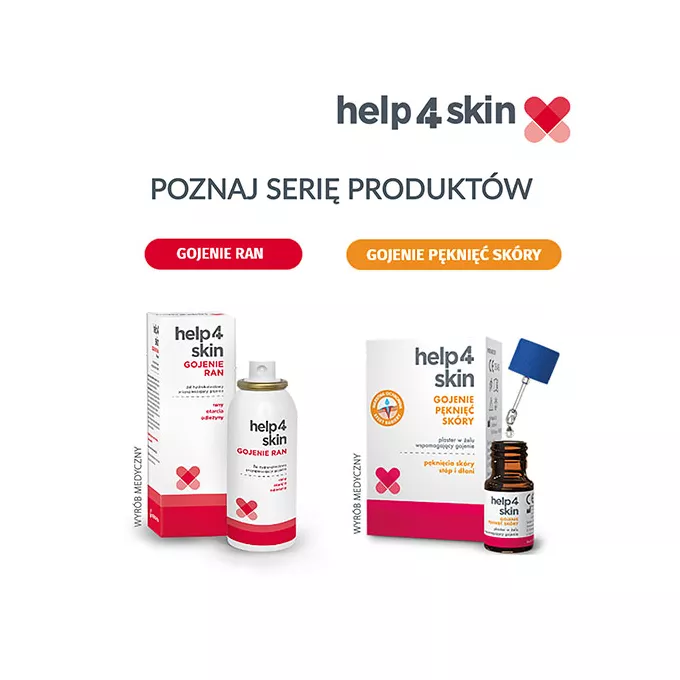 Help4skin - brodawki i kurzajki, aerozol, 50 ml + zestaw plastrów ...