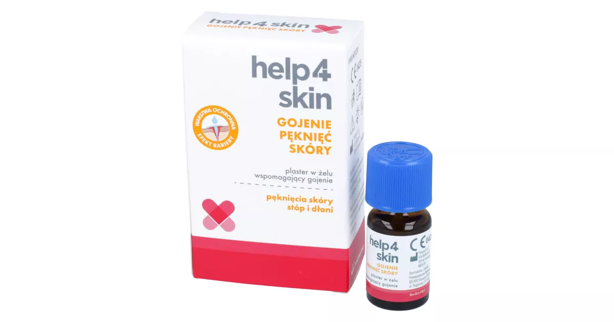 Help4Skin - gojenie pęknięć skóry, plaster w żelu, 7 ml + zestaw ...