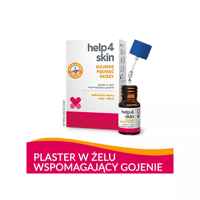 Help4Skin - gojenie pęknięć skóry, plaster w żelu, 7 ml + zestaw ...