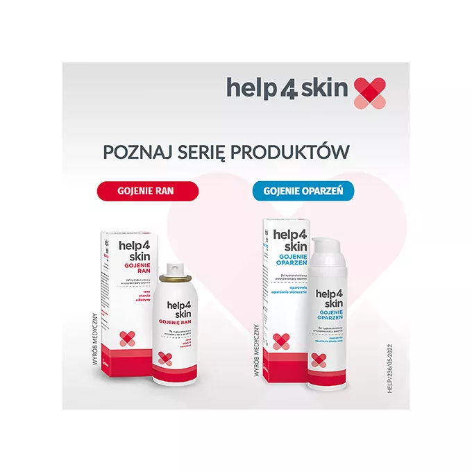 Help4Skin - gojenie pęknięć skóry, plaster w żelu, 7 ml + zestaw ...