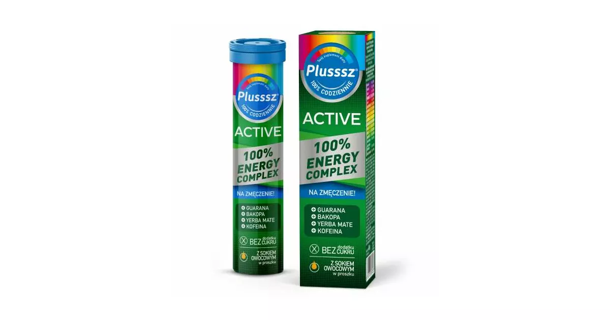 Plusssz Active 100% Energy Complex, 20 tabletek musujących – opinie ...