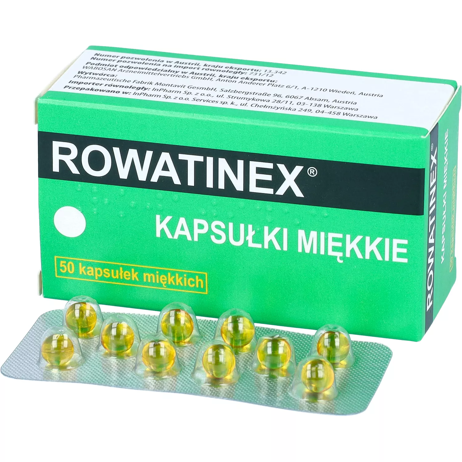 Rowatinex, 50 kapsułek (import równoległy) – opinie, skład i cena ️ ...