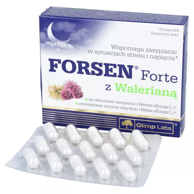 Olimp Forsen Forte z Walerianą, 30 kapsułek – opinie, skład i cena ️ ...