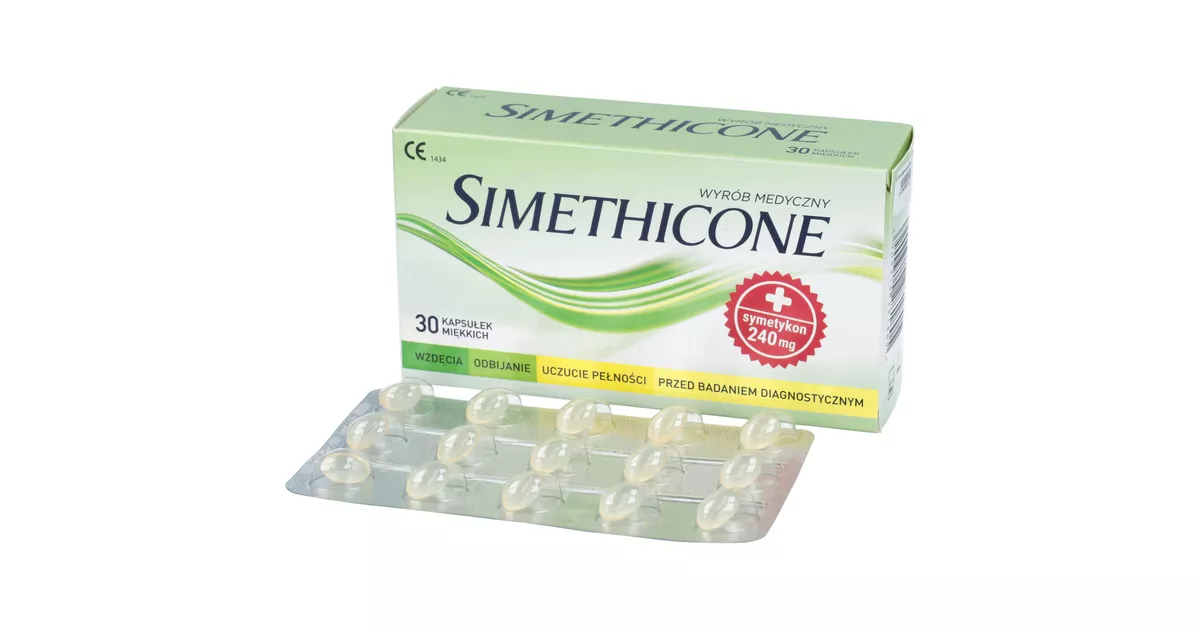 Zdrowe Korzyści Simethicone, 30 kapsułek miękkich – opinie, skład i ...