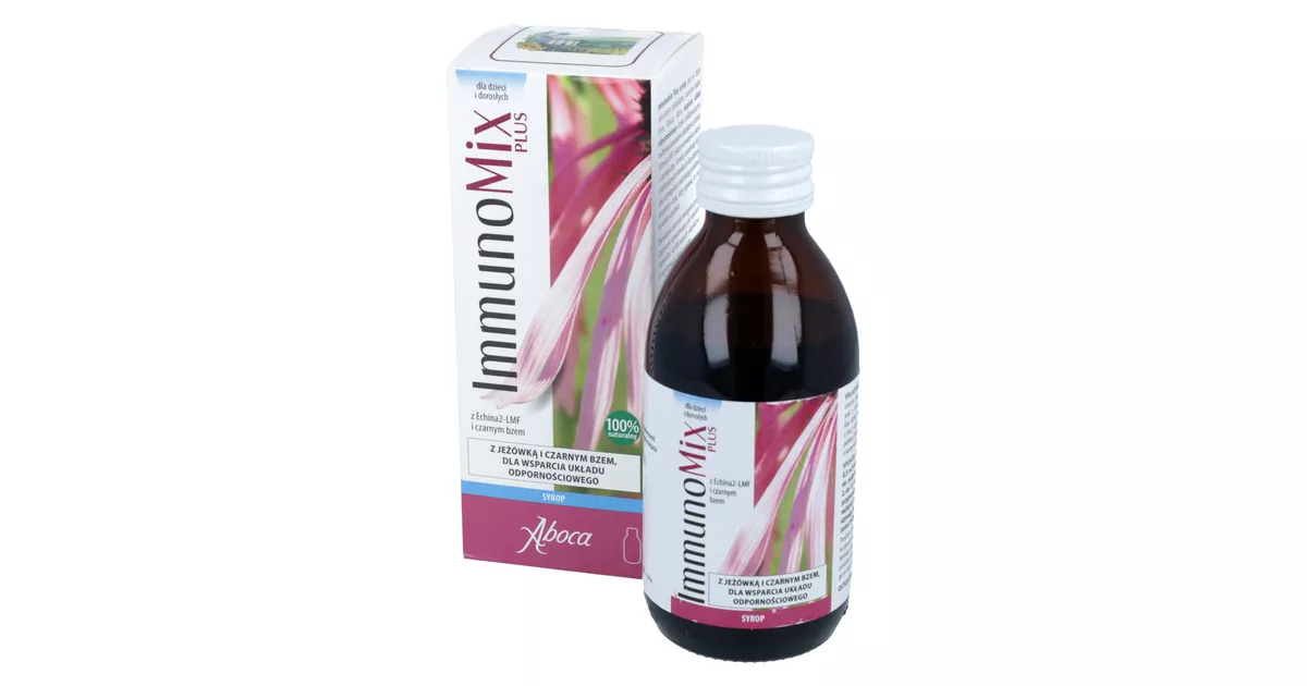 ImmunoMix Plus, syrop, 210 g – opinie, skład i cena ️| Apteka Nowa Farmacja