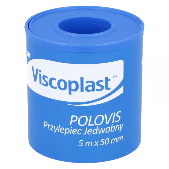 Viscoplast Polovis - Przylepiec jedwabny, 5 m x 50 mm, 1 sztuka ...