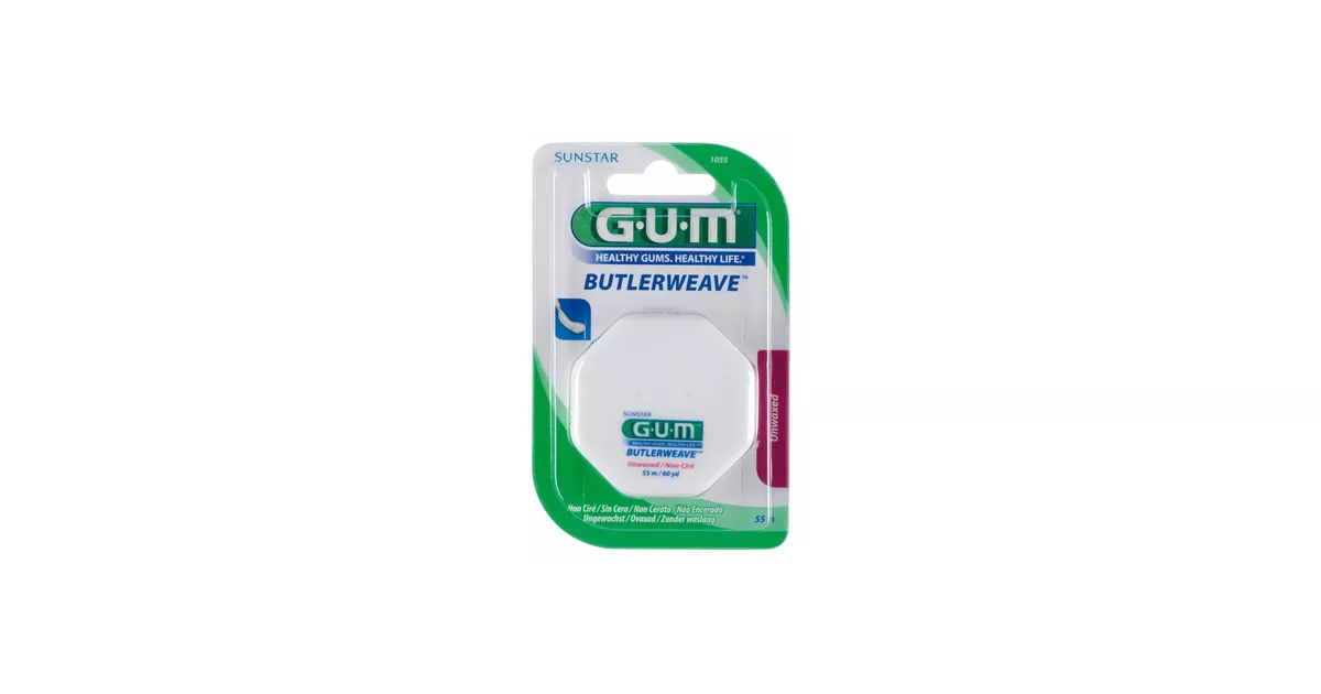 Sunstar GUM- Butlerweave nić dentystyczna, 55m – opinie, skład i cena ️ ...