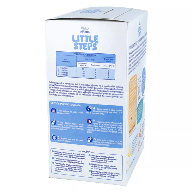 Nestle Little Steps 1 - mleko początkowe dla niemowląt od urodzenia ...