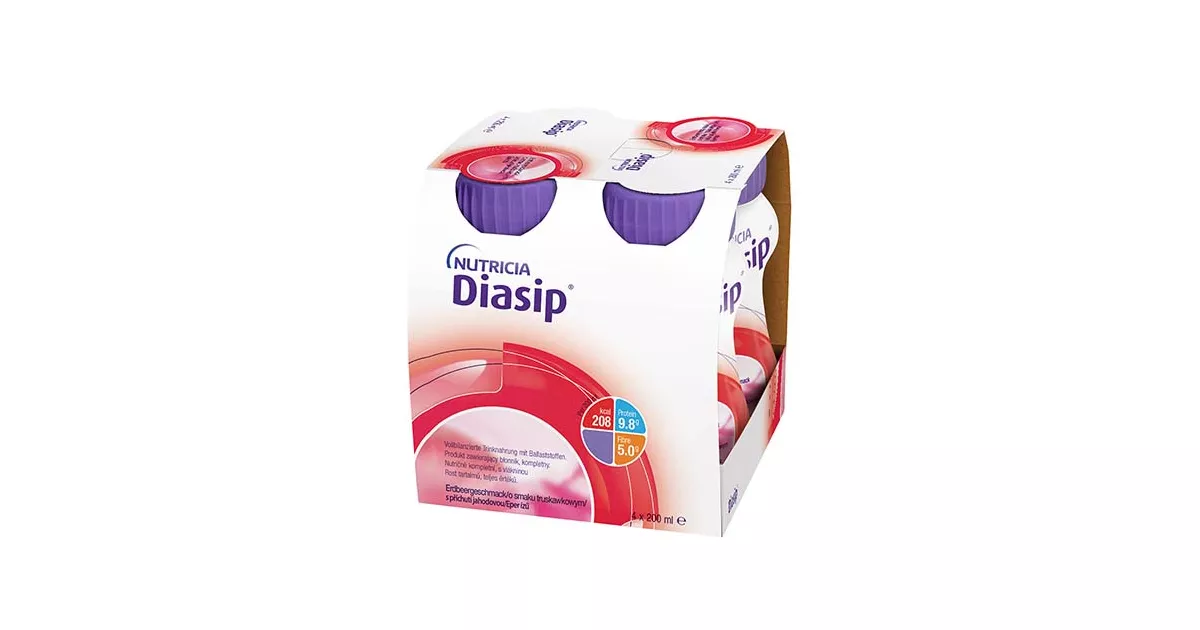 Diasip - o smaku truskawkowym, 4 x 200 ml – opinie, skład i cena ️ ...