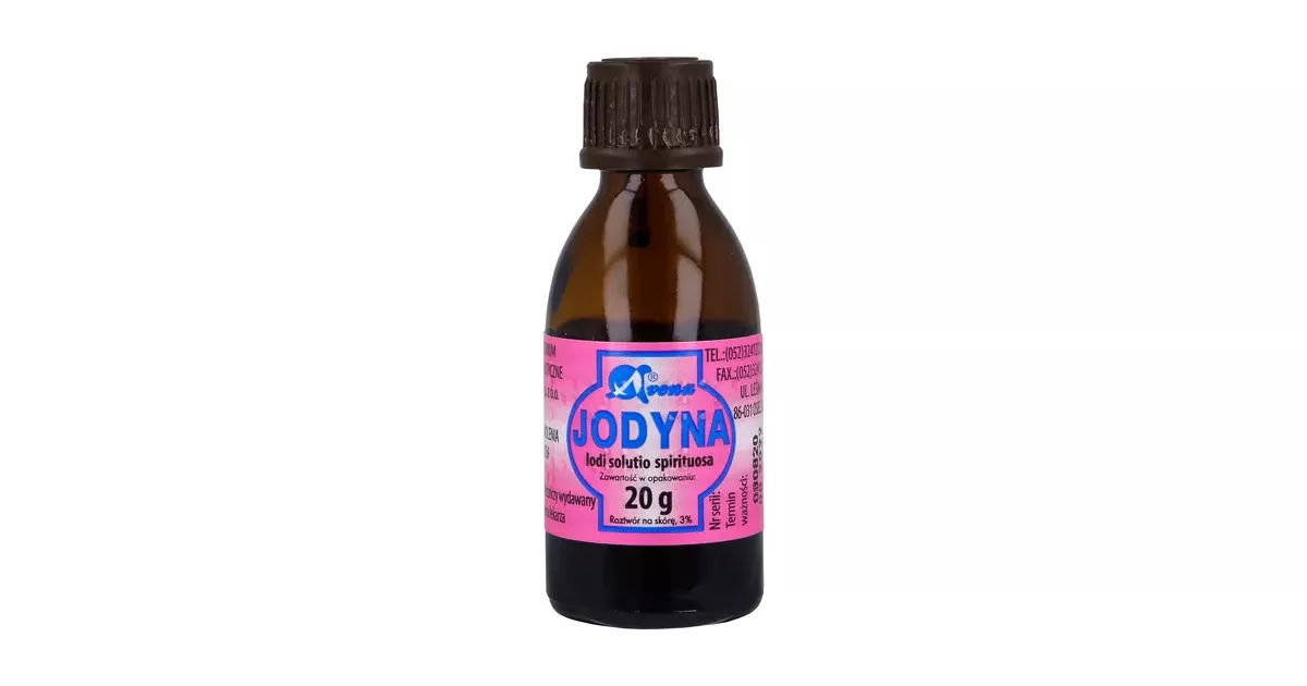 Jodyna 3%, roztwór na skórę, 20 g – opinie, skład i cena ️| Apteka Nowa ...