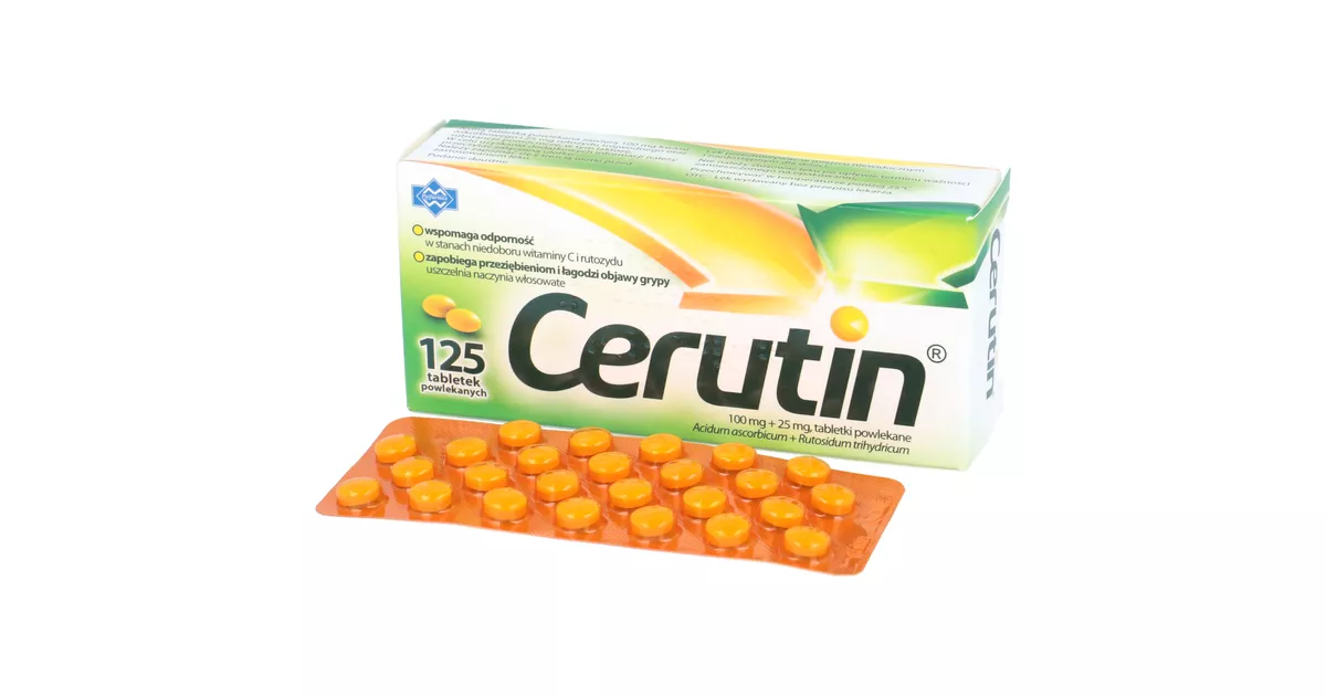 Cerutin 100 mg + 25 mg, 125 tabletek – opinie, skład i cena ️| Apteka ...