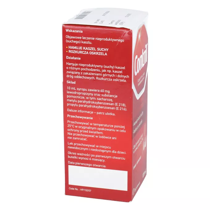 Contril - syrop na uciążliwy kaszel, 0,06 g/10 ml, 120 ml – opinie ...