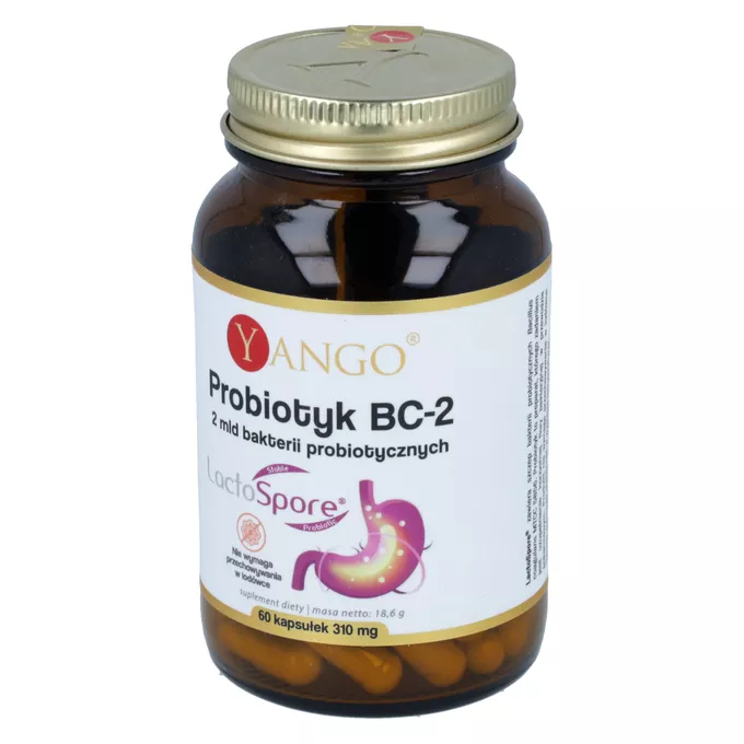 Yango Probiotyk BC-2 2 mld bakterii probiotycznych, 60 kapsułek ...