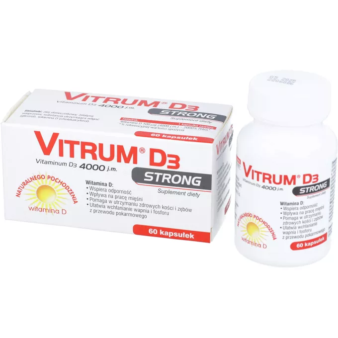 Vitrum D3 Strong 4000 j.m., 60 kapsułek – opinie, skład i cena ️ ...