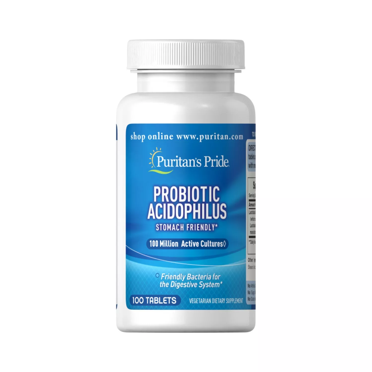 Puritans Pride Probiotic Acidophilus, probiotyk, 100 tabletek – opinie ...
