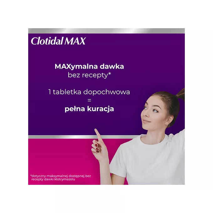 Clotidal MAX 500 mg, 1 tabletka dopochwowa – opinie, skład i cena ️ ...
