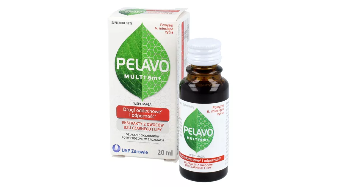 PELAVO Multi 6m+, syrop dla dzieci powyżej 6. miesiąca życia, 20 ml ...