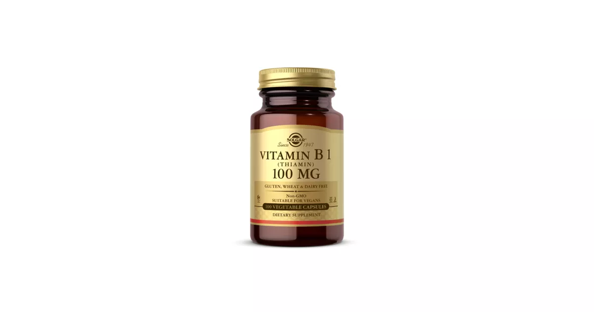 Solgar Vitamin B1 Thiamin 100 mg, 100 kapsułek – opinie, skład i cena ️ ...
