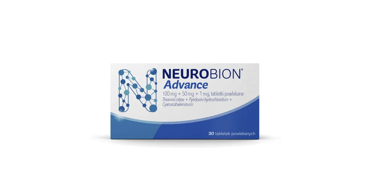 Neurobion Advance 100 mg+50 mg + 1 mg, 30 tabletek – opinie, skład i ...