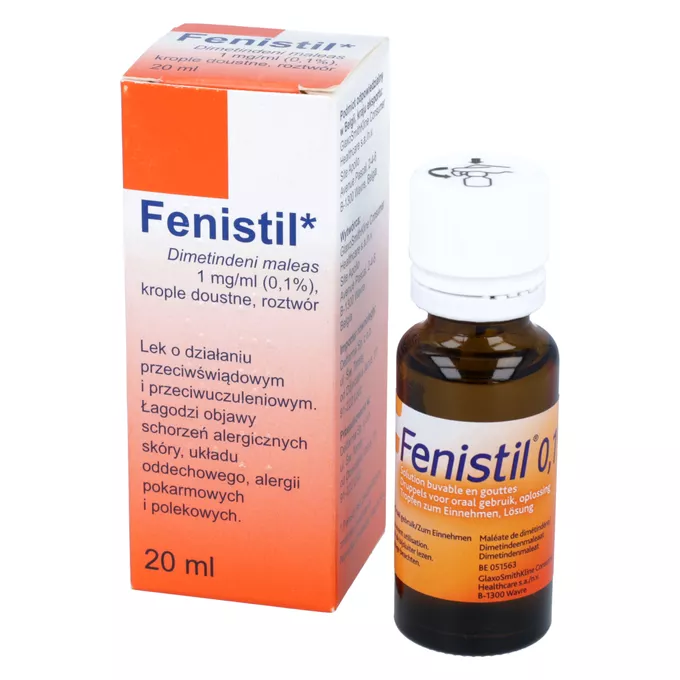 Fenistil 1 mg/ml, krople doustne, 20 ml – opinie, skład i cena ️ ...