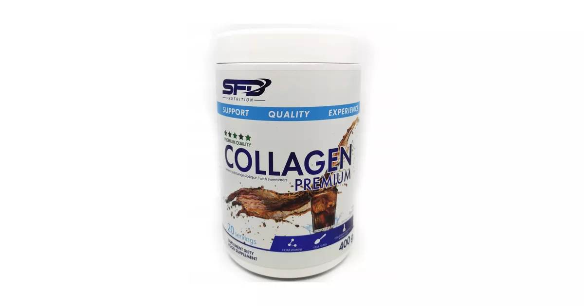 SFD Collagen Premium, smak coli, proszek, 400 g – opinie, skład i cena ...