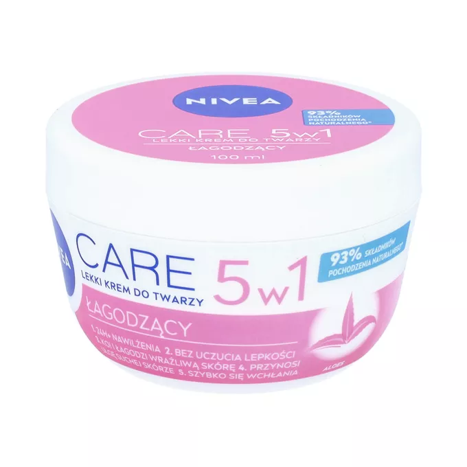 NIVEA CARE - łagodzący lekki krem do twarzy 5w1, 100 ml – opinie, skład ...