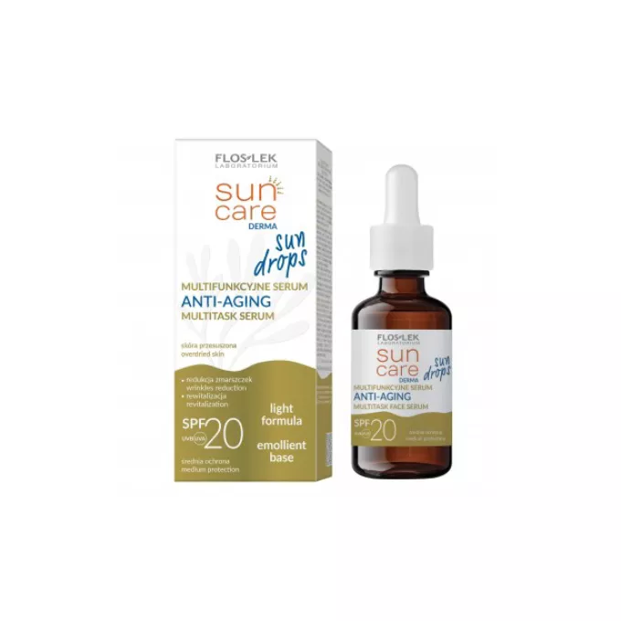 FLOS-LEK - Sun Care Derma Sun Drops, Multifunkcyjne serum Anti-Aging do ...