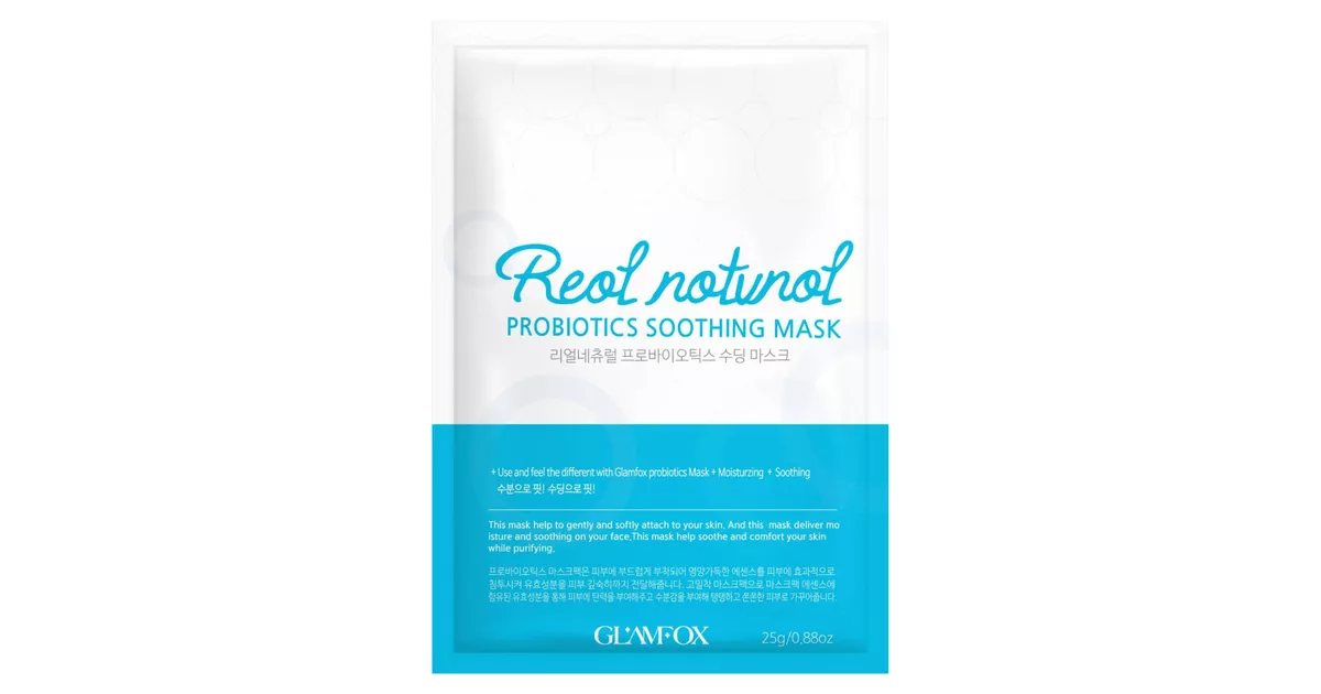 Glamfox - Probiotic Soothing Mask, maska nawilżająco-kojąca ...