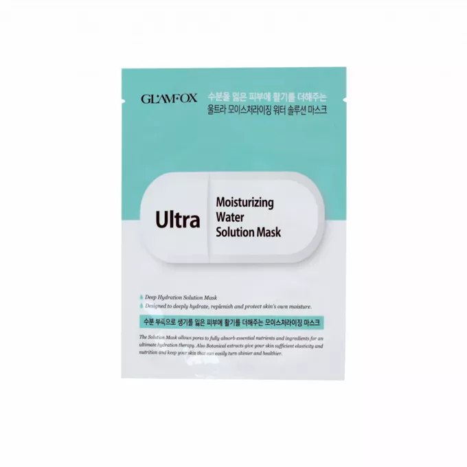 Glamfox - Moisturizing Water Solution Mask, maska nawilżająco-kojąca, 1 ...