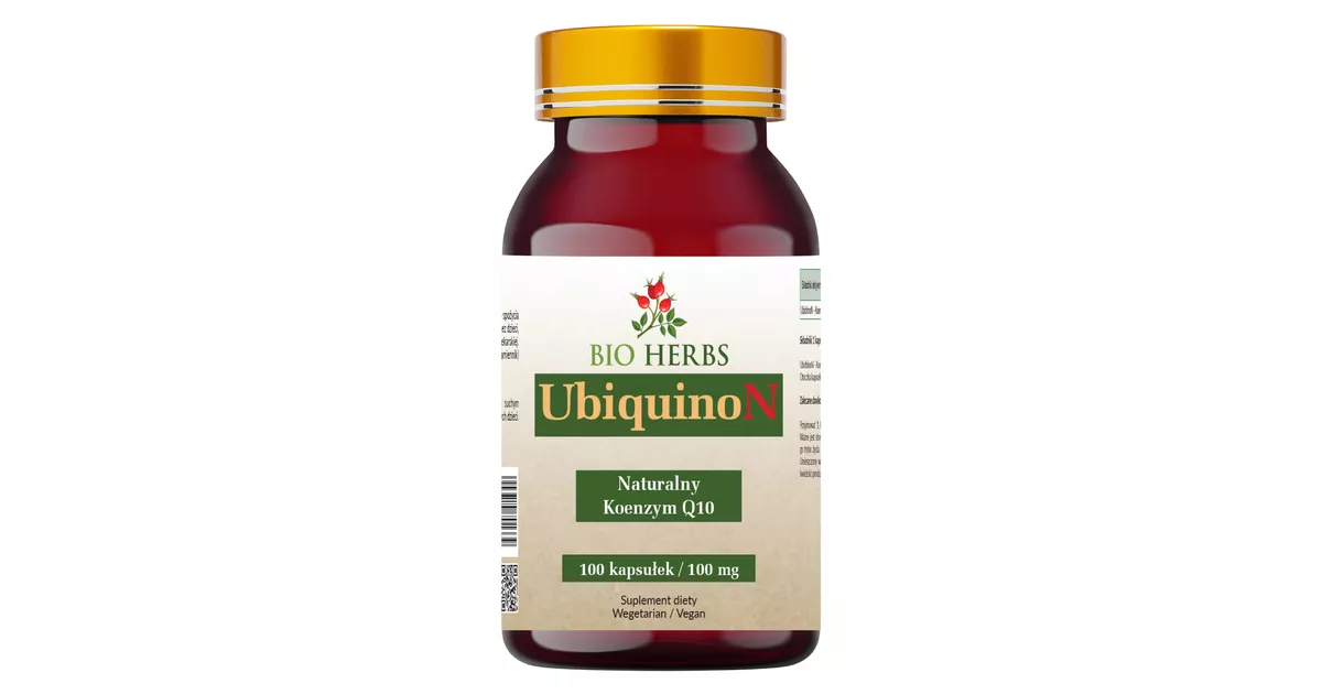 Bio Herbs UbiquinoN Koenzym Q10 100 mg, 100 kapsułek – opinie, skład i ...
