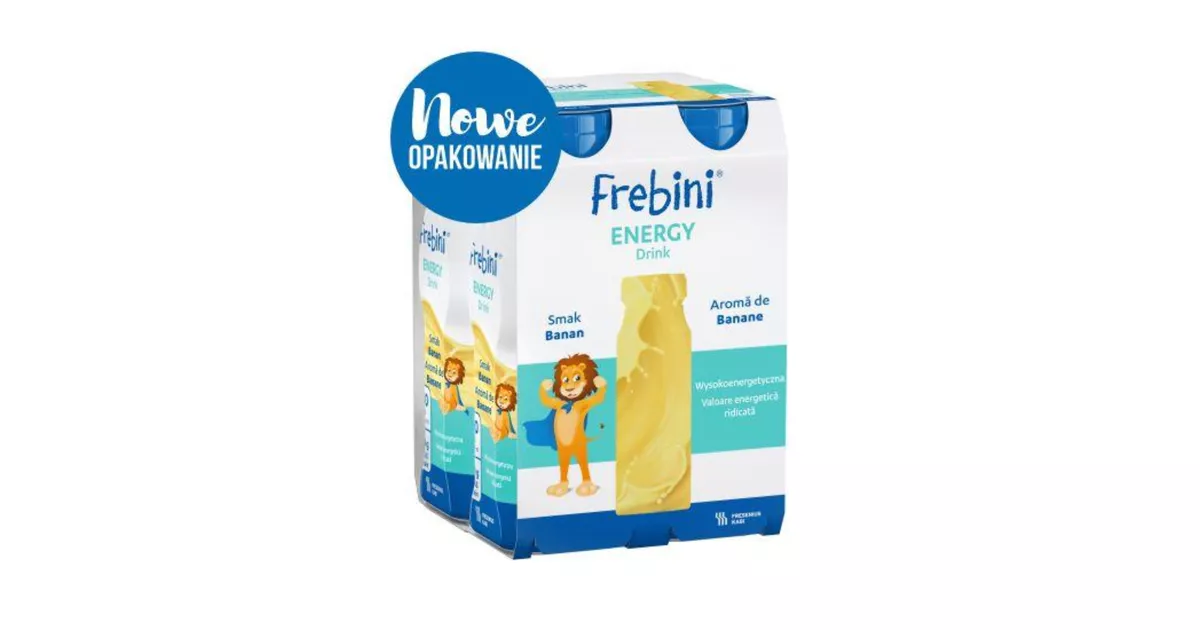 Frebini - Energy Drink o smaku banana, 4x200 ml – opinie, skład i cena ...