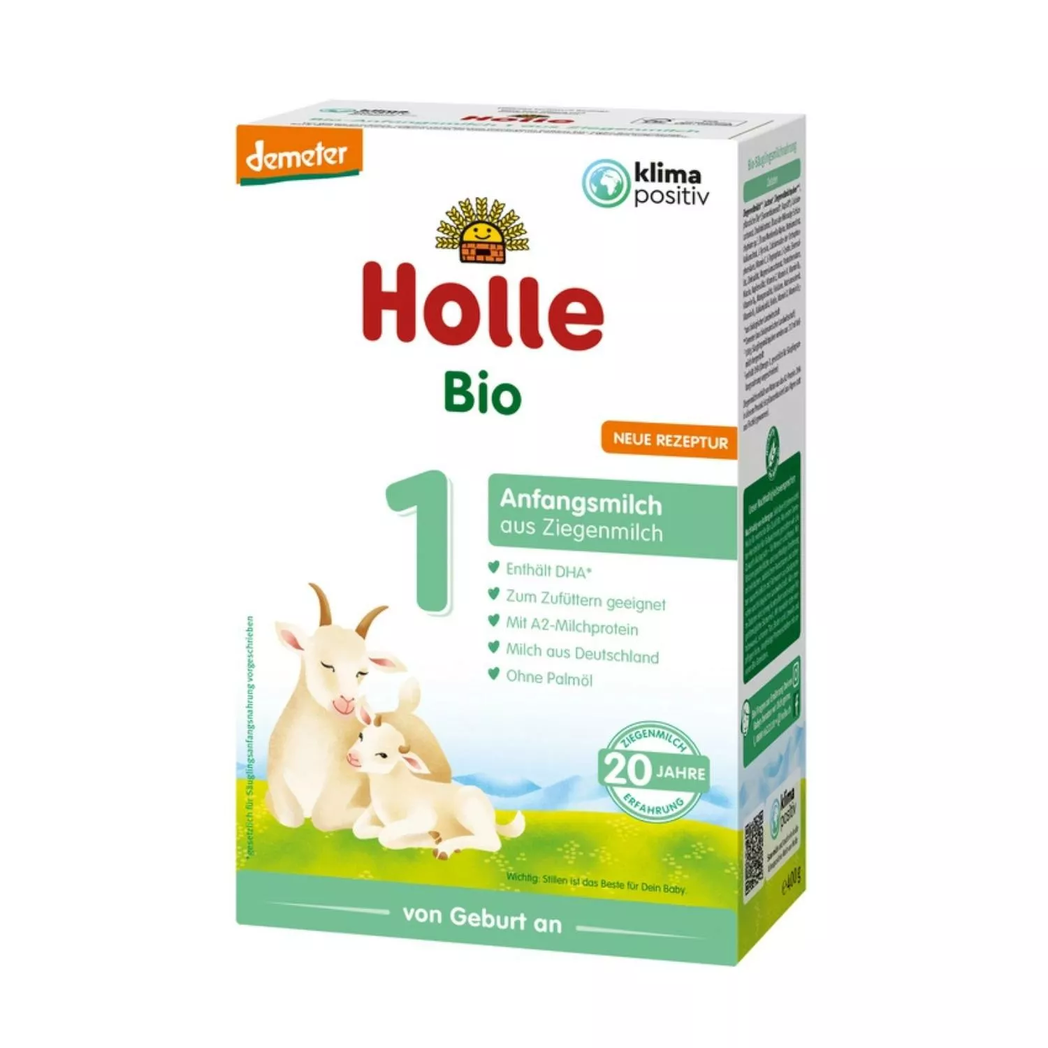 Holle BIO 1 - mleko kozie początkowe dla niemowląt, 400 g – opinie ...