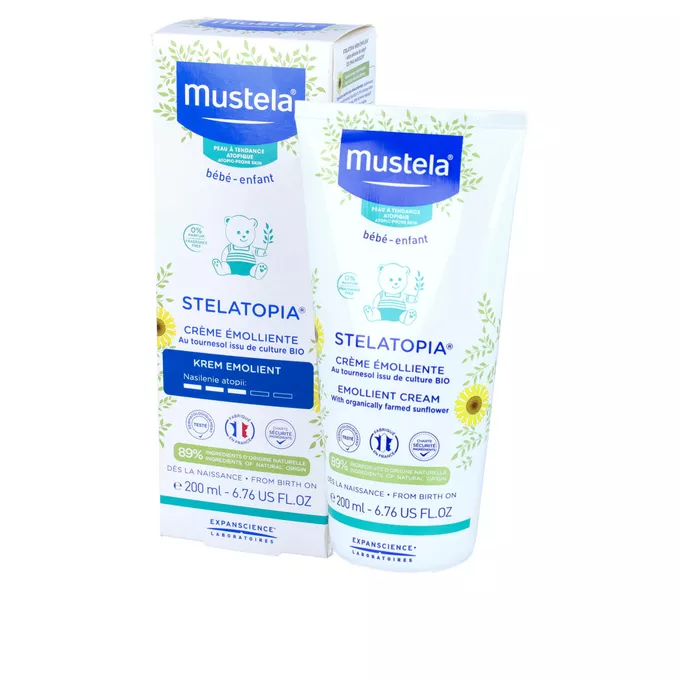 Mustela Stelatopia - krem emolientowy, natłuszczająco-nawilżający, 200 ...