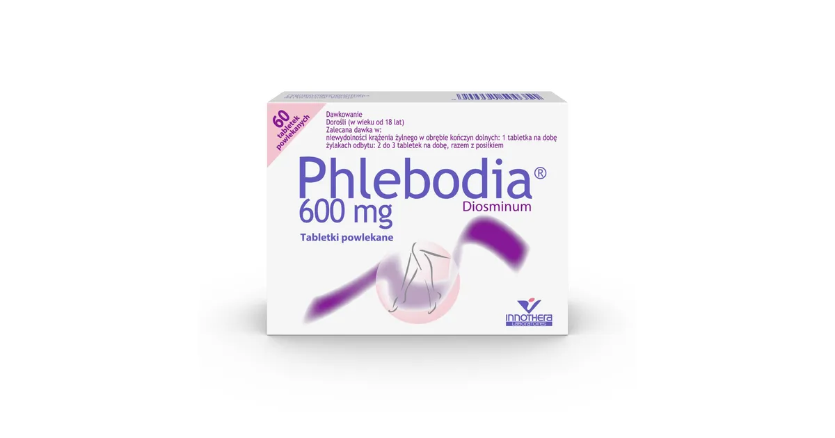 Phlebodia 600 mg, 60 tabletek – opinie, skład i cena ️| Apteka Nowa ...