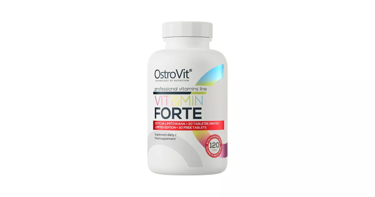 OstroVit Vit and Min FORTE, 120 tabletek – opinie, skład i cena ️ ...