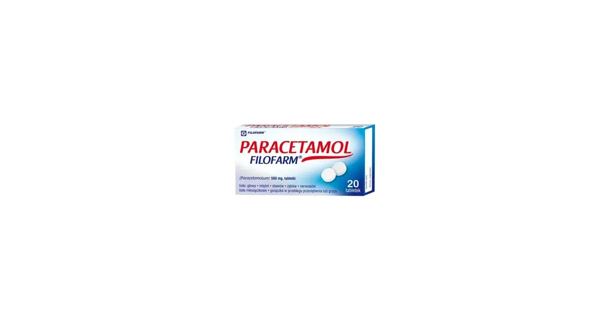 Paracetamol Filofarm 500 mg, 20 tabletek – opinie, skład i cena ️ ...