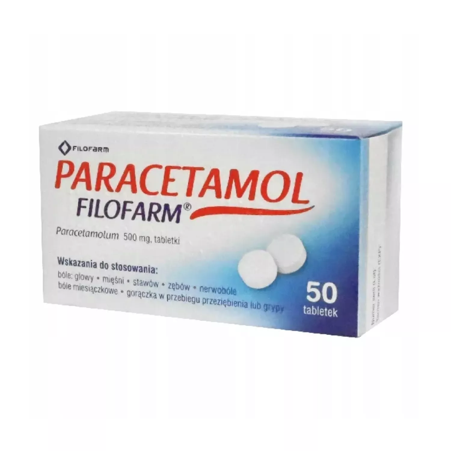 Paracetamol Filofarm, 500 mg, 50 tabletek – opinie, skład i cena ️ ...