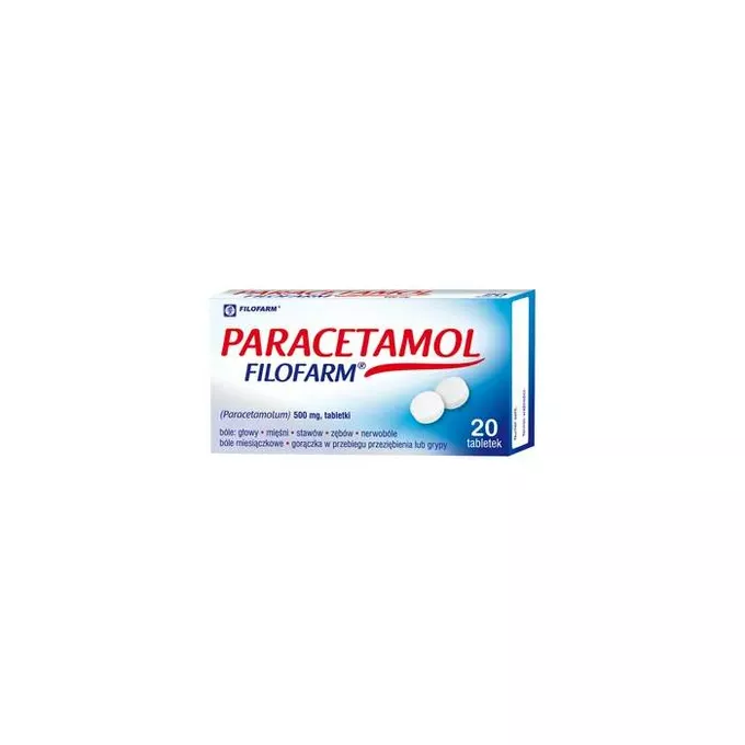 Paracetamol Filofarm 500 mg, 20 tabletek – opinie, skład i cena ️ ...