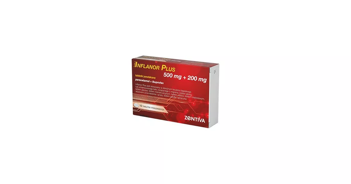 Inflanor Plus 200 mg + 500 mg, 10 tabletek – opinie, skład i cena ️ ...