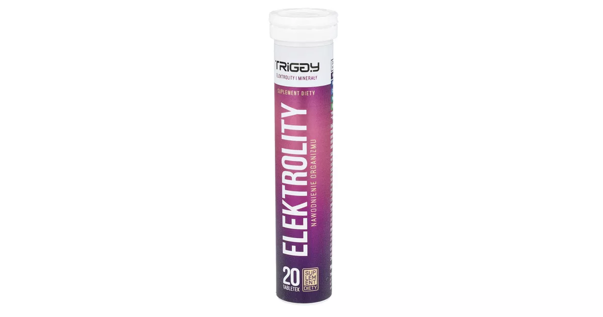 TRIGGY Elektrolity, tabletki musujące o smaku grejpfrutowo-żurawinowym ...