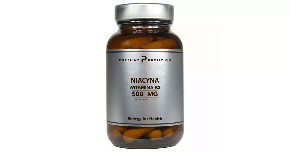Pureline Nutrition Niacyna + Witamina B3 500 mg, 60 kapsułek – opinie ...