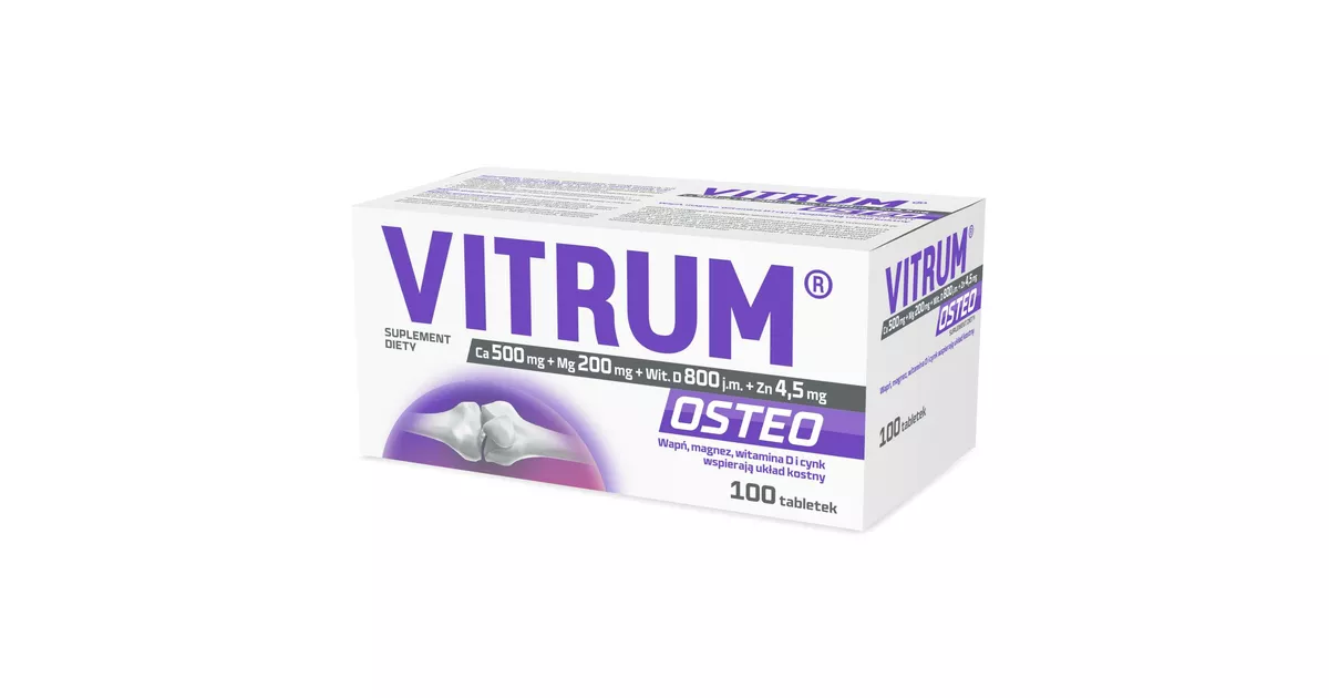 Vitrum Osteo, 100 tabletek – opinie, skład i cena ️| Apteka Nowa Farmacja