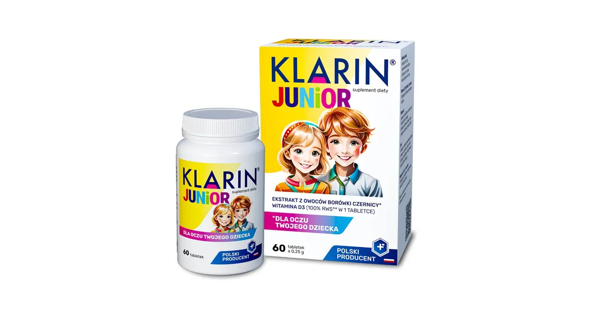 Klarin Junior, 60 tabletek – opinie, skład i cena ️| Apteka Nowa Farmacja