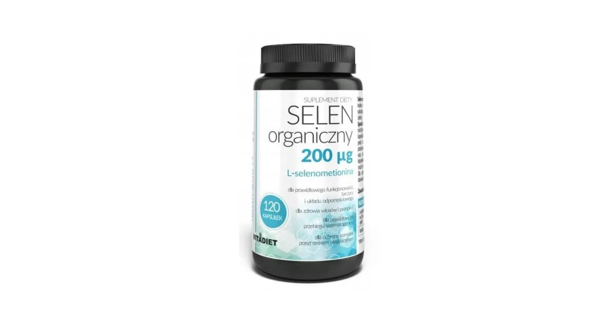Vitadiet Selen Organiczny 200 mcg, 120 kapsułek – opinie, skład i cena ...