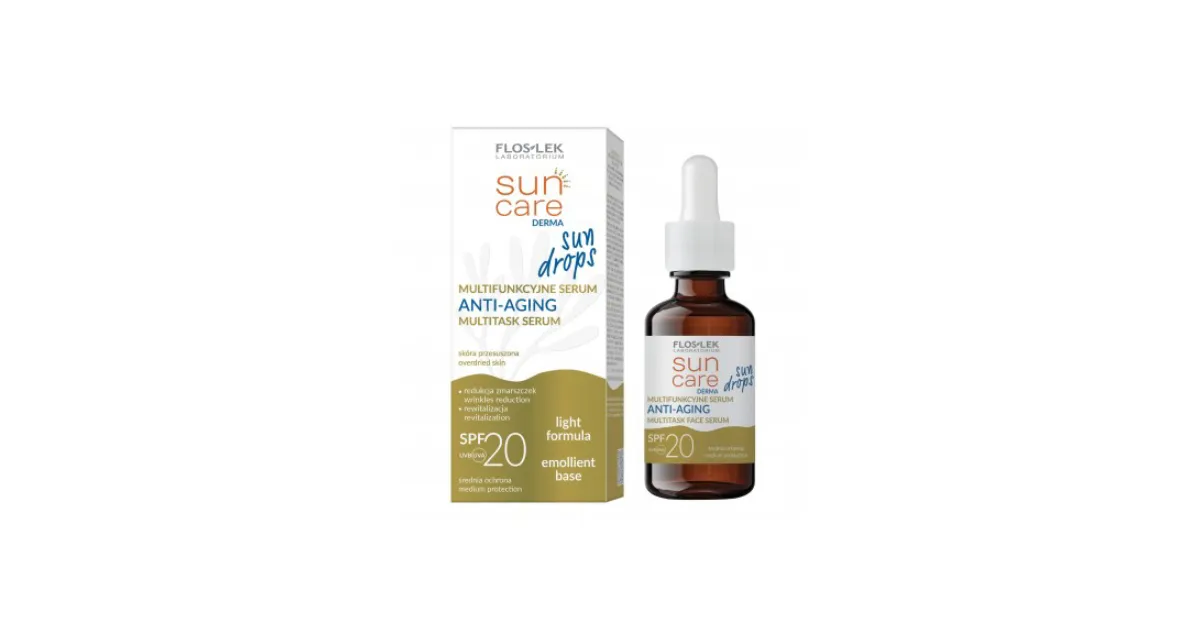 FLOS-LEK - Sun Care Derma Sun Drops, Multifunkcyjne serum Anti-Aging do ...